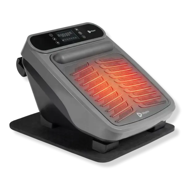 LIFEPRO Foot Massager With Heat, Deep Kneading & Calf Foot Therapy - Gray