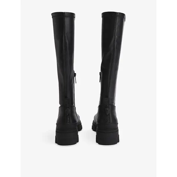 Kurt Geiger Stomp Sock Leather Knee-high Boots
