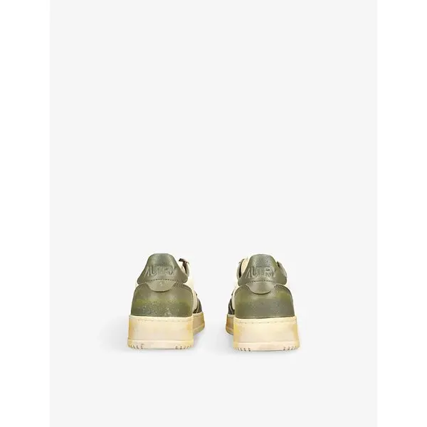 AUTRY Medalist Vintage Leather Trainers - White/comb