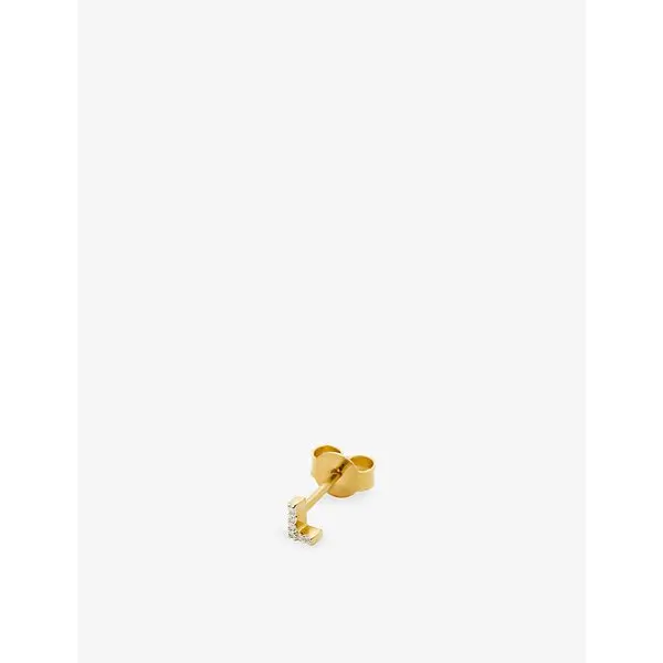 MISSOMA Pavé Initial L Earring
