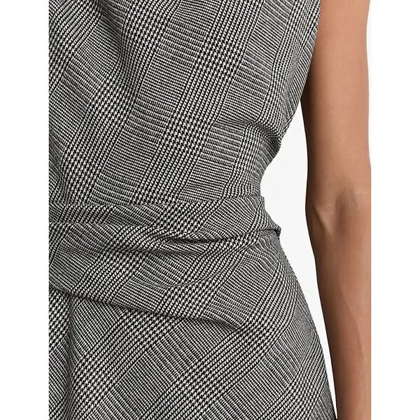 REISS Clara Cinched-waist Wool-blend Midi Dress