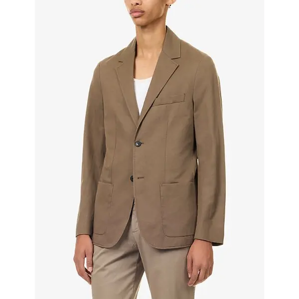 Sunspel Unstructured Cotton-linen Blazer