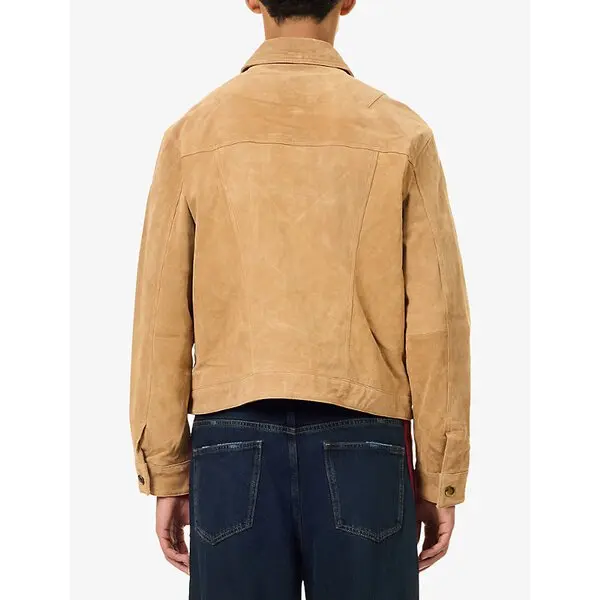 THE COUTURE CLUB Trucker Leather Jacket