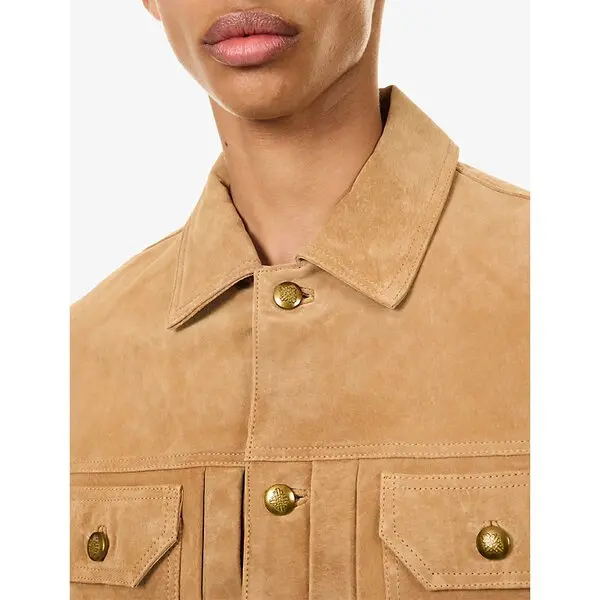THE COUTURE CLUB Trucker Leather Jacket