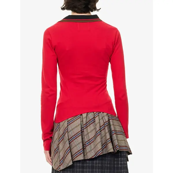 VIVIENNE WESTWOOD Glory Asymmetric Cotton Polo Shirt