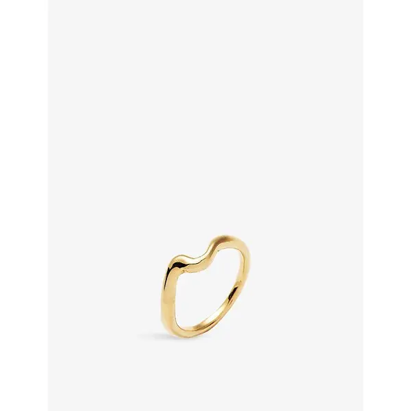 MISSOMA Molten Wave 18ct Vermeil-plated Sterling Silver Stacking Ring