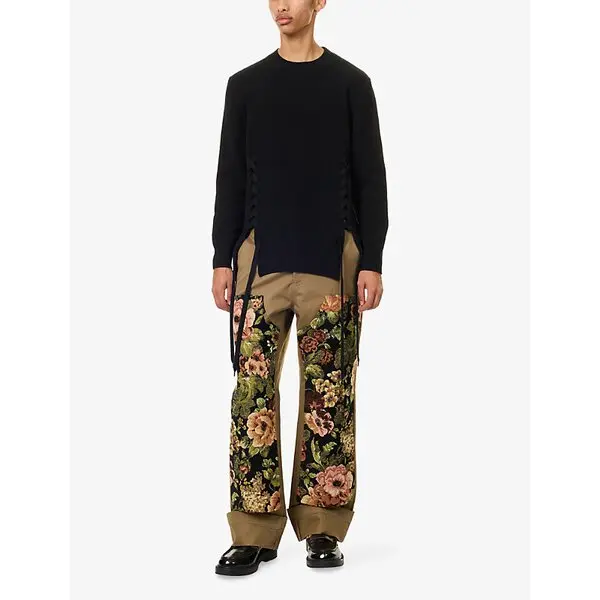 Simone Rocha Lace-up Wool-blend Jumper