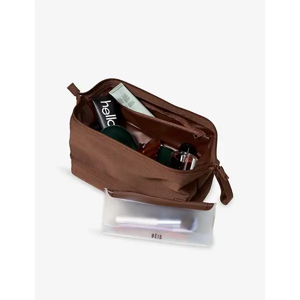 BEIS The Dopp Kit Woven Toiletry Bag - Maple