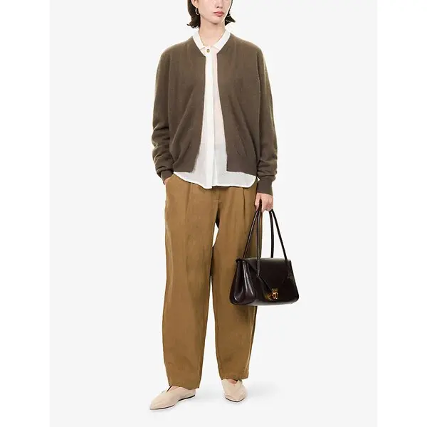 Frenckenberger Cashmere Bomber Cardigan - Cacao