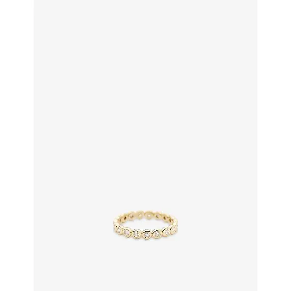 MISSOMA Eternity 14ct Yellow And Lab Grown Diamond Ring