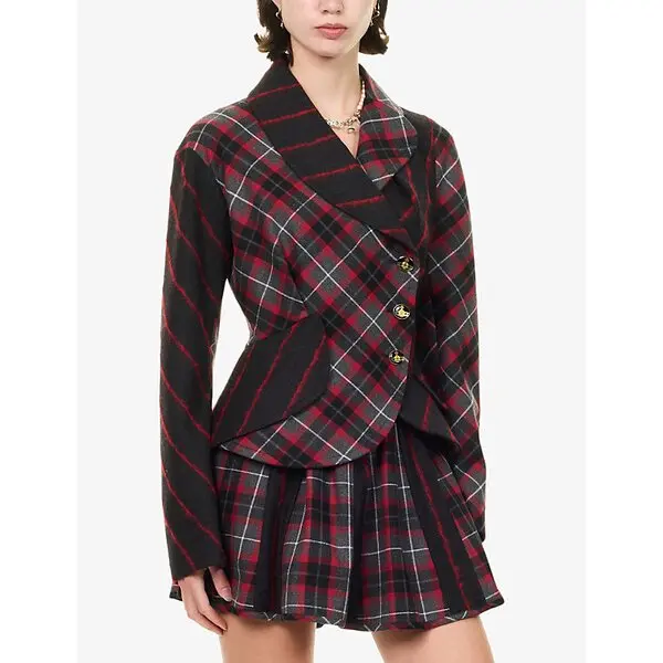 VIVIENNE WESTWOOD Stormy Check Wool Jacket