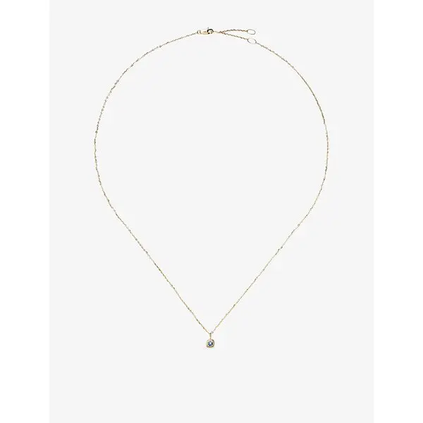 MISSOMA Fine December Birthstone 18ct Yellow And Tanzanite Pendant Necklace - Gold