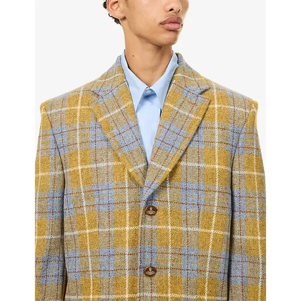 VIVIENNE WESTWOOD Huddersfield Check Wool Coat