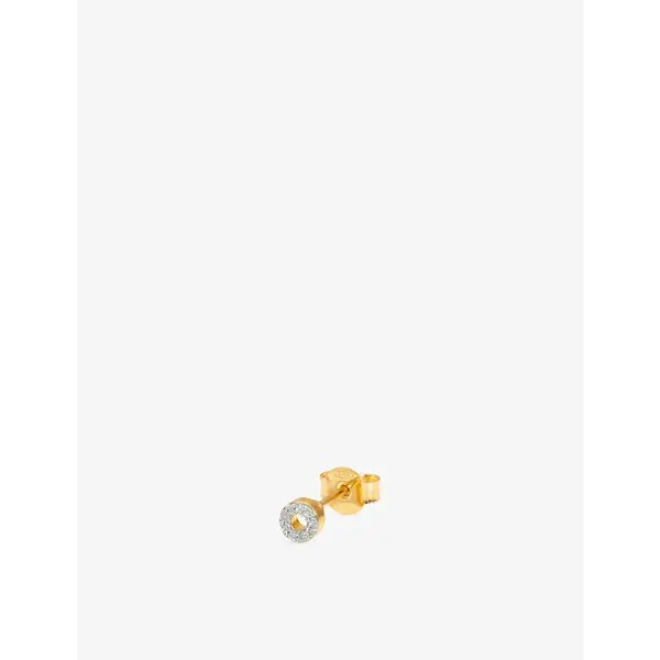 MISSOMA Pavé Initial O Stud Earring