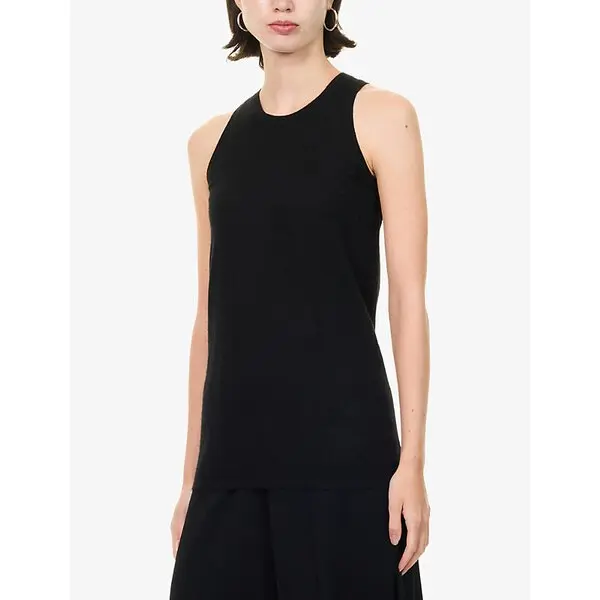 Frenckenberger Cashmere Tank Top - Black