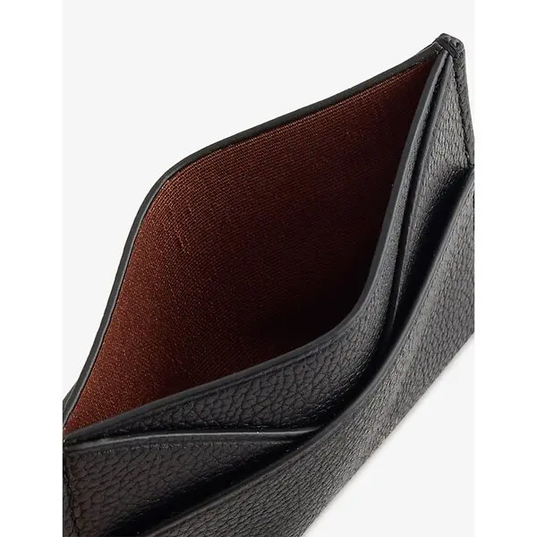 Tory Burch Romy Flat Foil-print Leather Card Holder