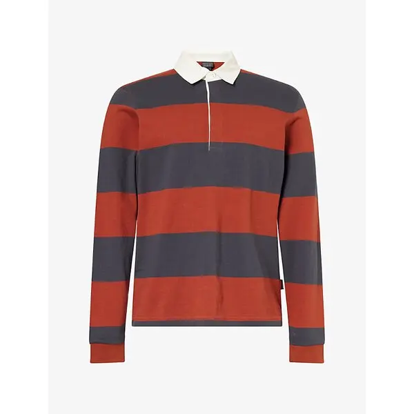 Patagonia Striped Long-sleeve Cotton Polo Shirt