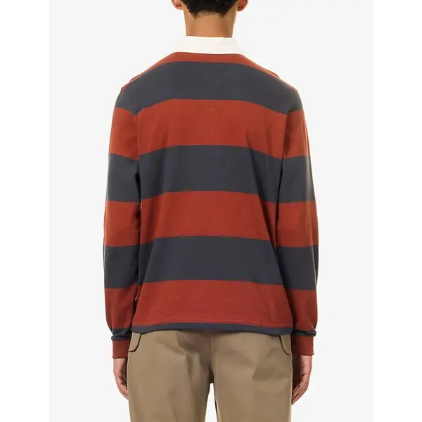 Patagonia Striped Long-sleeve Cotton Polo Shirt
