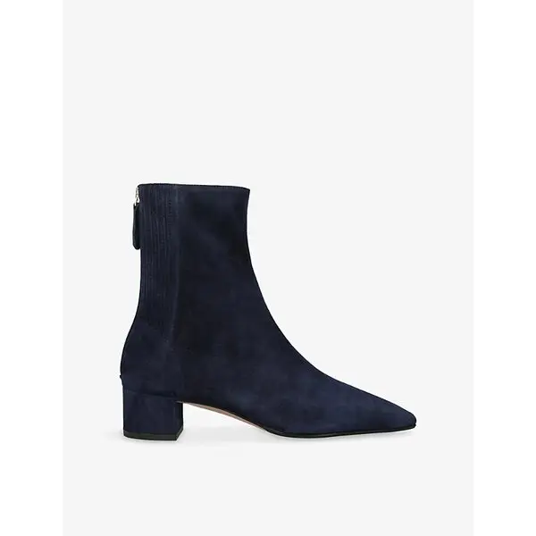 AQUAZZURA Saint Honore 35 Suede Ankle Boots