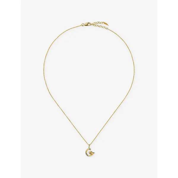 MISSOMA Curly Molten Mini Initial G 18ct Vermeil Necklace - Gold