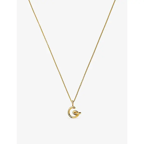 MISSOMA Curly Molten Mini Initial G Necklace