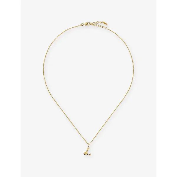 MISSOMA Curly Molten Mini Initial L 18ct Vermeil Necklace - Gold