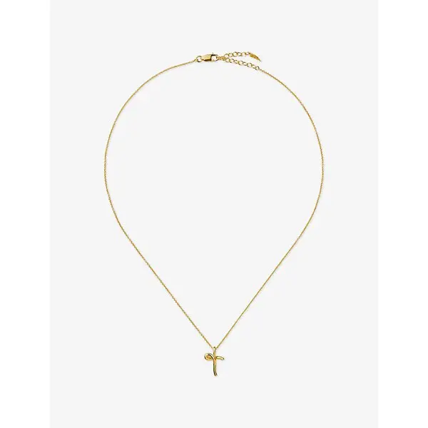 MISSOMA Curly Molten Mini Initial T 18ct Vermeil Necklace - Gold