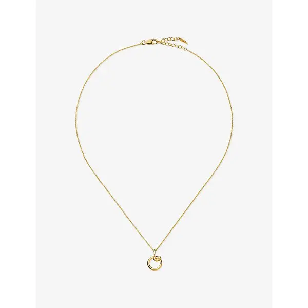 MISSOMA Curly Molten Mini Initial O 18ct Vermeil Necklace - Gold