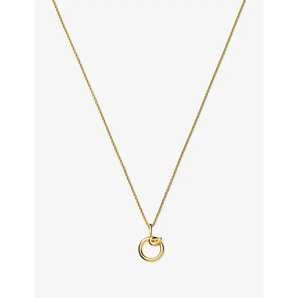 MISSOMA Curly Molten Mini Initial O 18ct Vermeil Necklace