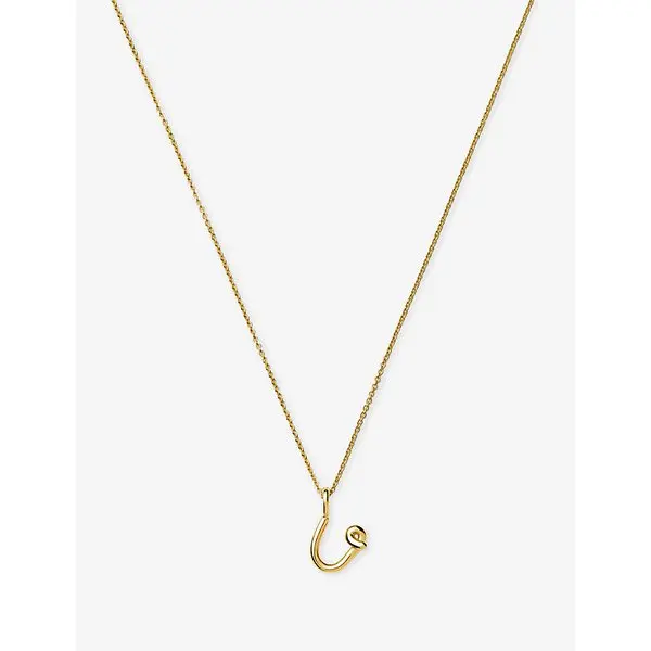 MISSOMA Curly Molten Mini Initial U 18ct Vermeil Necklace