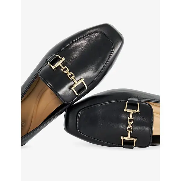 DUNE Grained Leather Loafers