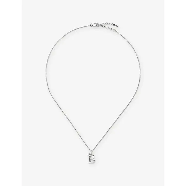MISSOMA Curly Molten Mini Initial B Sterling Necklace - Silver