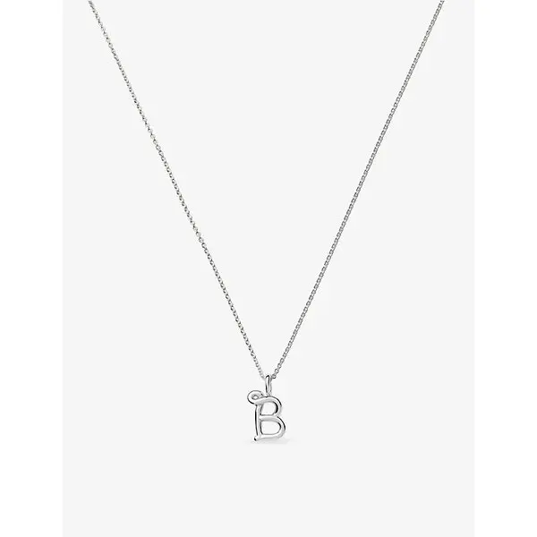 MISSOMA Curly Molten Mini Initial B Sterling Necklace