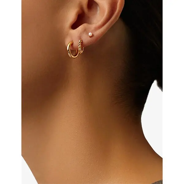 MISSOMA Pearl 18ct Yellow Vermeil Studs