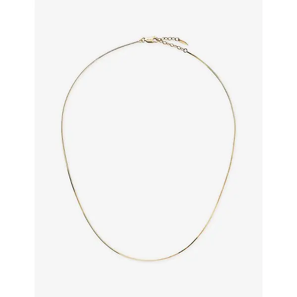 MISSOMA Square Snake Chain 14ct Yellow Necklace