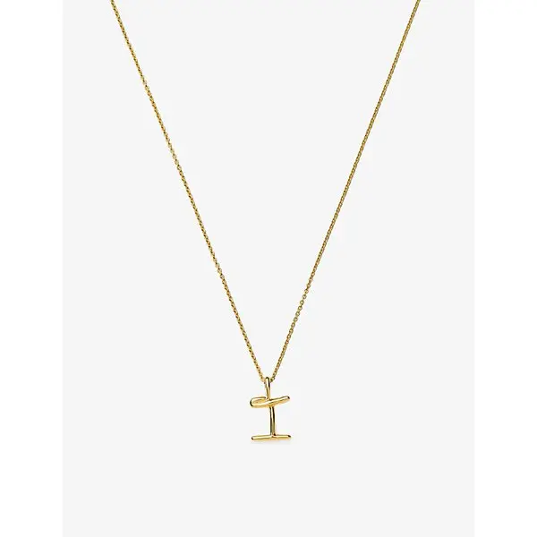 MISSOMA Curly Molten Mini Initial I 18ct Vermeil Necklace