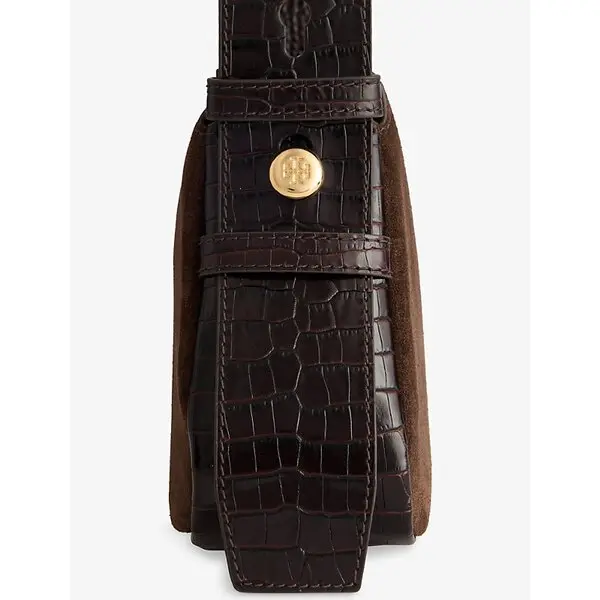 Tory Burch Romy Small Suede Shoulder Bag