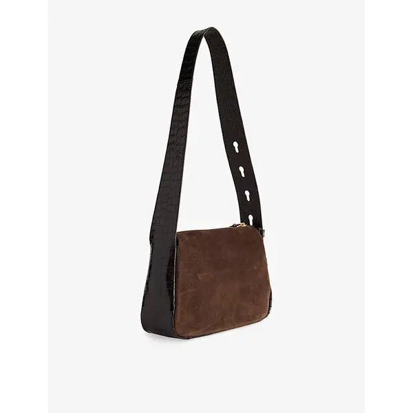 Tory Burch Romy Small Suede Shoulder Bag
