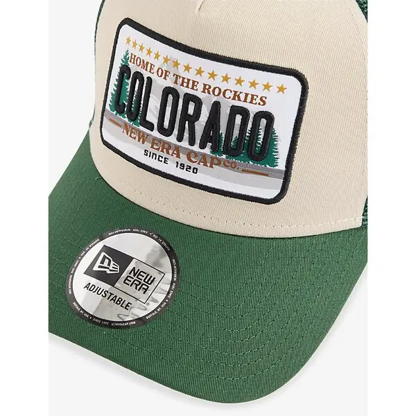 New Era Colorado Branded-patch Cotton And Mesh Trucker Cap