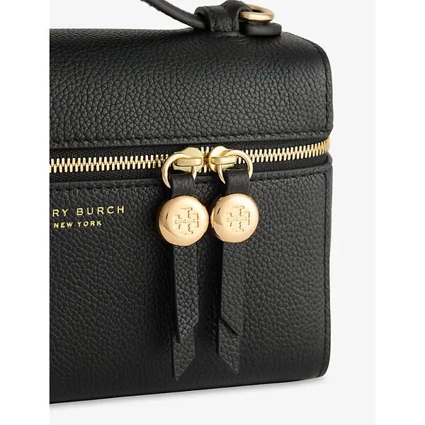 Tory Burch Romy Slim Top-handle Leather Cross-body Bag - Black