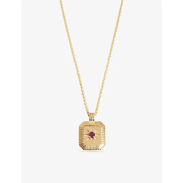 MISSOMA July Birthstone 18ct Vermeil Plated Sterling Silver Pendant Necklace - Gold