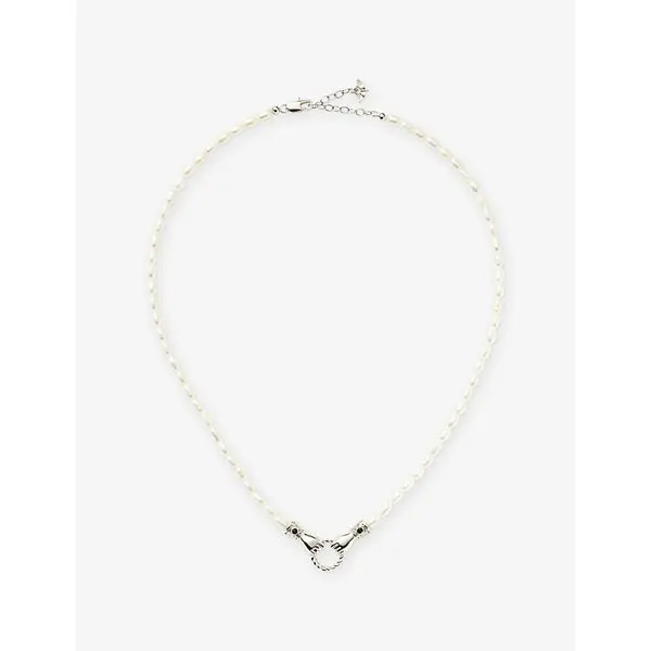 MISSOMA Harris Reed X In Good Hands -plated Brass Pearl Necklace - Silver