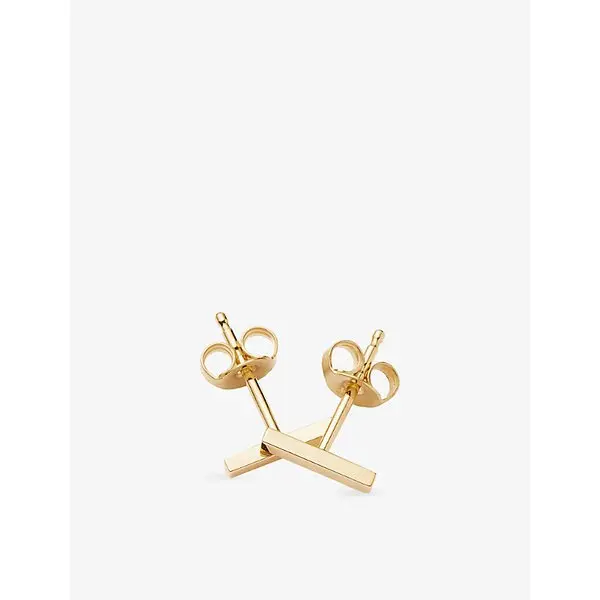 MISSOMA Fine Bar 9ct Yellow- Stud Earrings