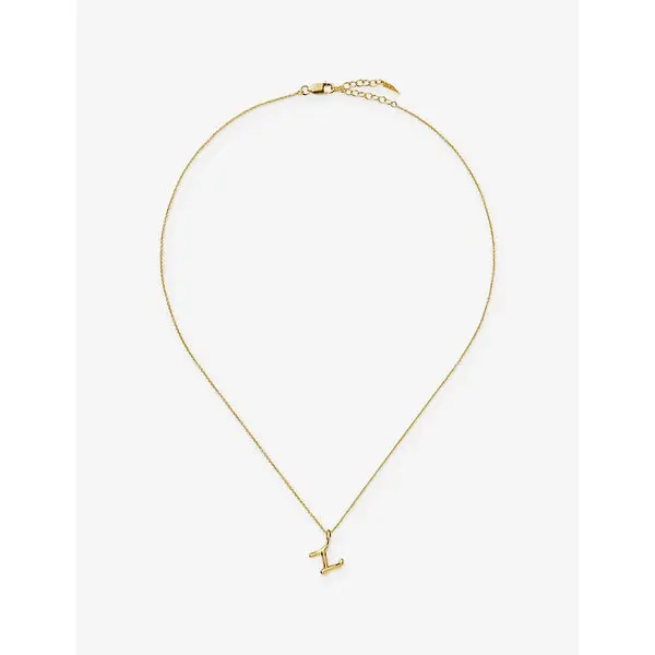 MISSOMA Curly Molten Mini Initial Z 18ct Vermeil Necklace - Gold