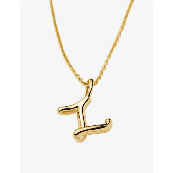 MISSOMA Curly Molten Mini Initial Z 18ct Vermeil Necklace