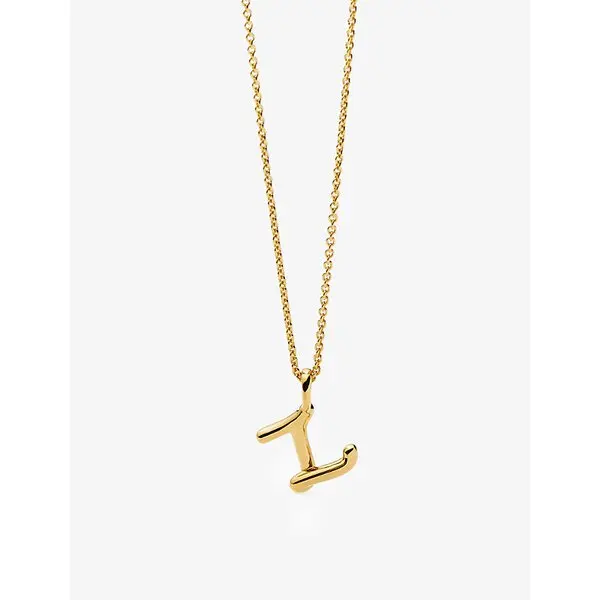 MISSOMA Curly Molten Mini Initial Z 18ct Vermeil Necklace
