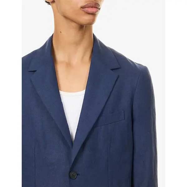 Sunspel Unstructured Linen Blazer