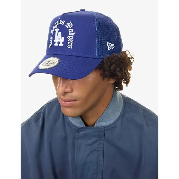 New Era La Dodgers Cotton And Mesh Trucker Cap