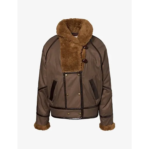 Isabel Marant Étoile Olinka Faux-fur Collar Padded Jacket
