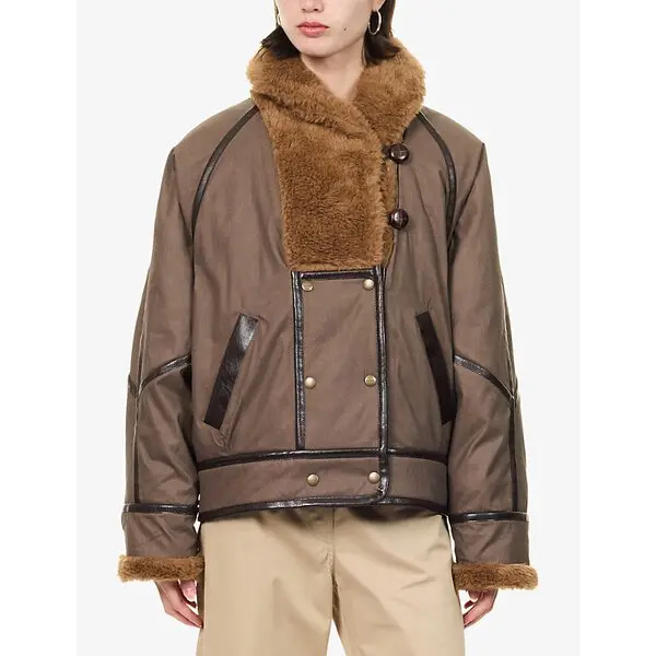 Isabel Marant Étoile Olinka Faux-fur Collar Padded Jacket